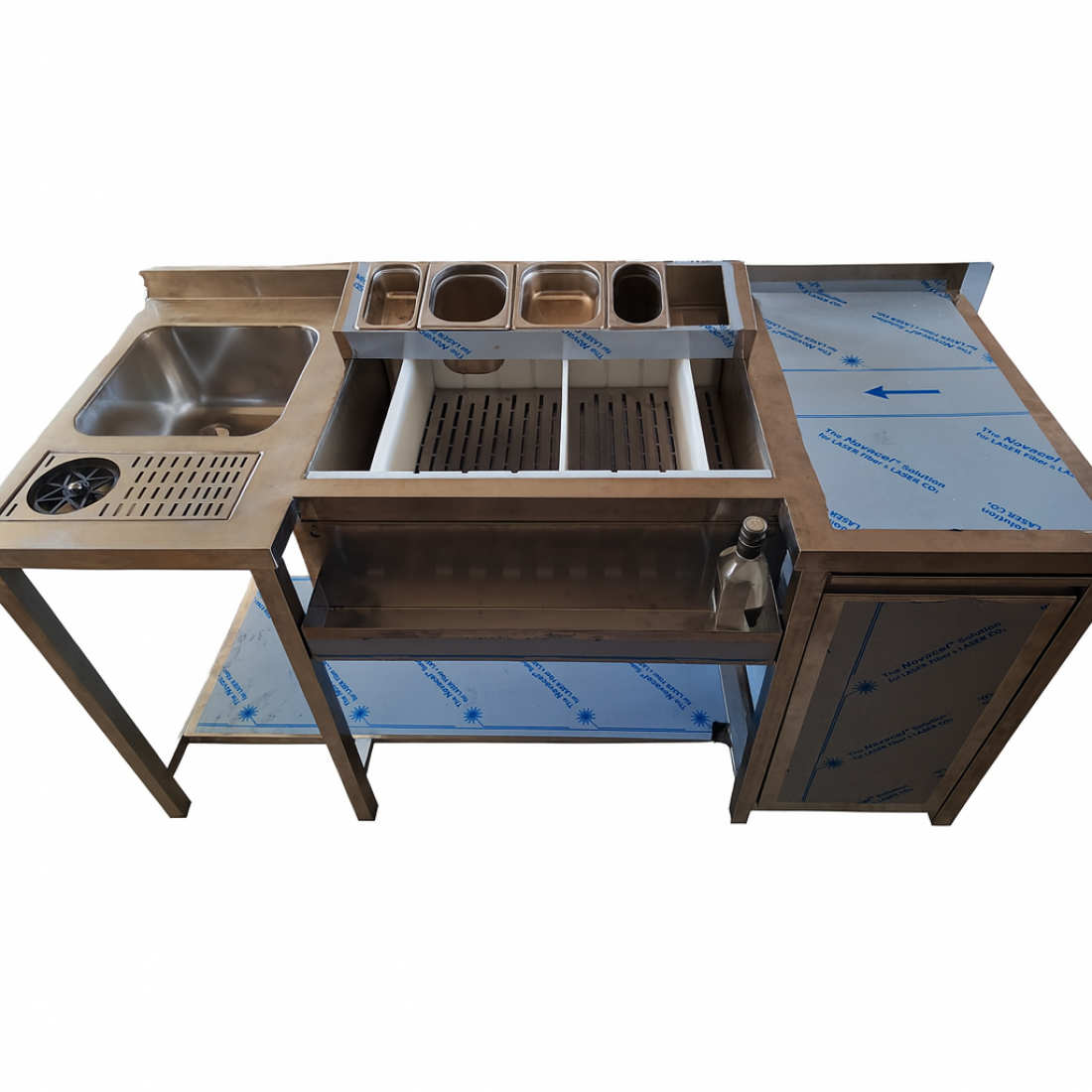Ανοξείδωτo και αντιμαγνητικό bar work station για επαγγελματικούς χώρους
